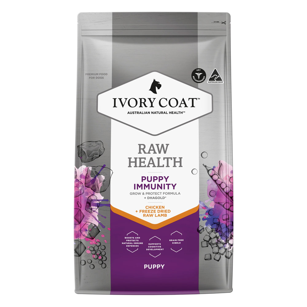 Buy Ivory Coat Raw Health Puppy Immunity Chicken + Freeze Dried Raw ...