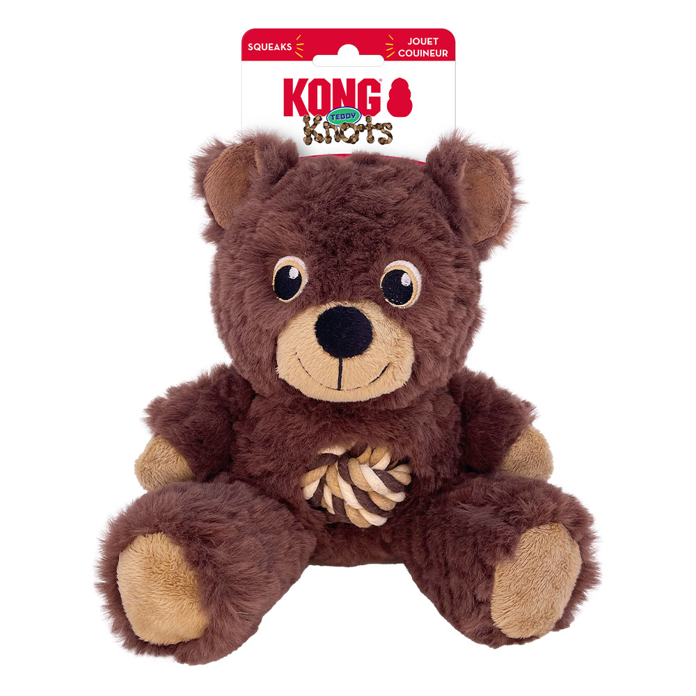 Buy Kong Knots Teddy Squeaker Toy For Dogs - Assorted Colors - Free ...