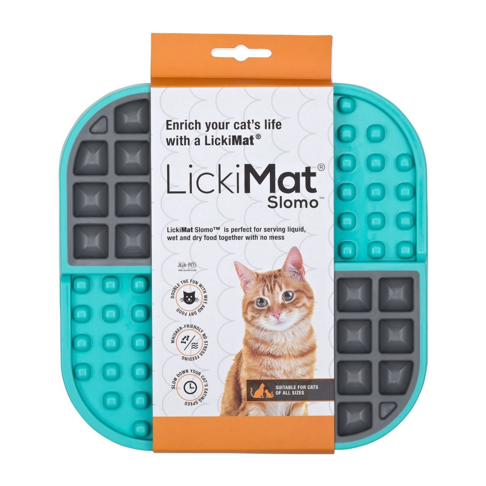 Buy Lickimat Slomo Cat Turquoise - Free Shipping