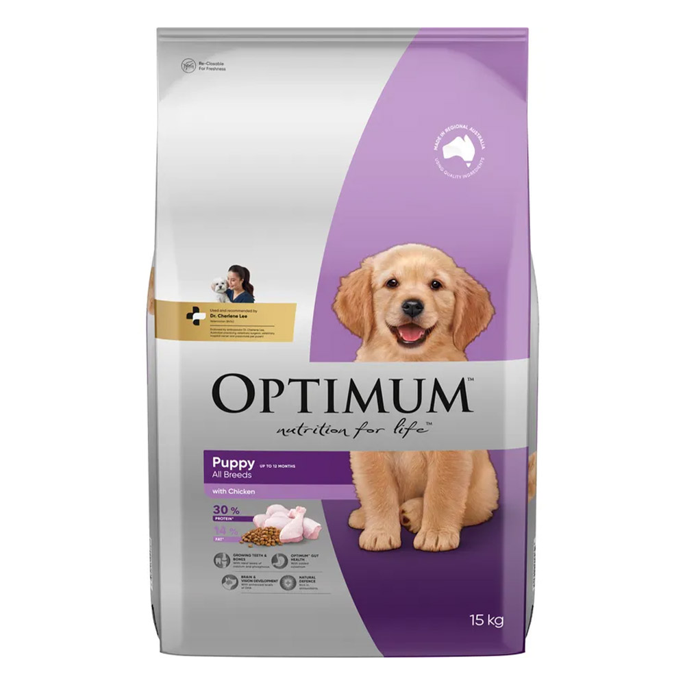 Buy Optimum Puppy All Breeds With Chicken Dry Dog Food - Free Shipping