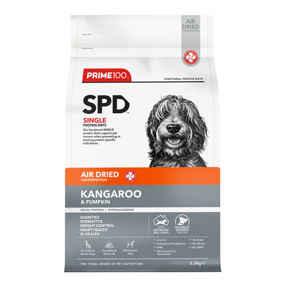 Buy Prime100 Spd Single Protein Diets Air Dried Kangaroo & Pumpkin All ...