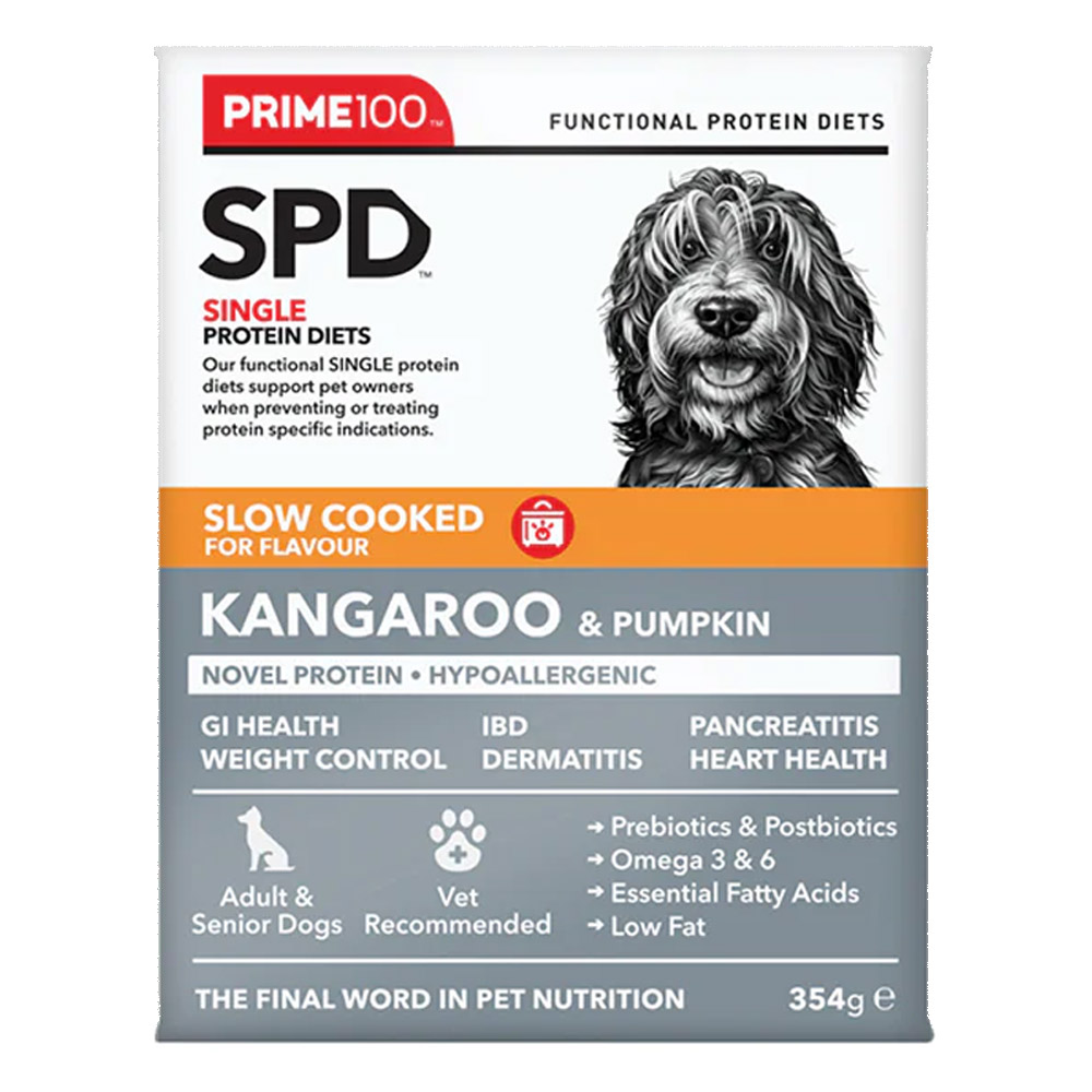 Buy Prime100 Spd Single Protein Diets Slow Cooked Kangaroo & Pumpkin ...