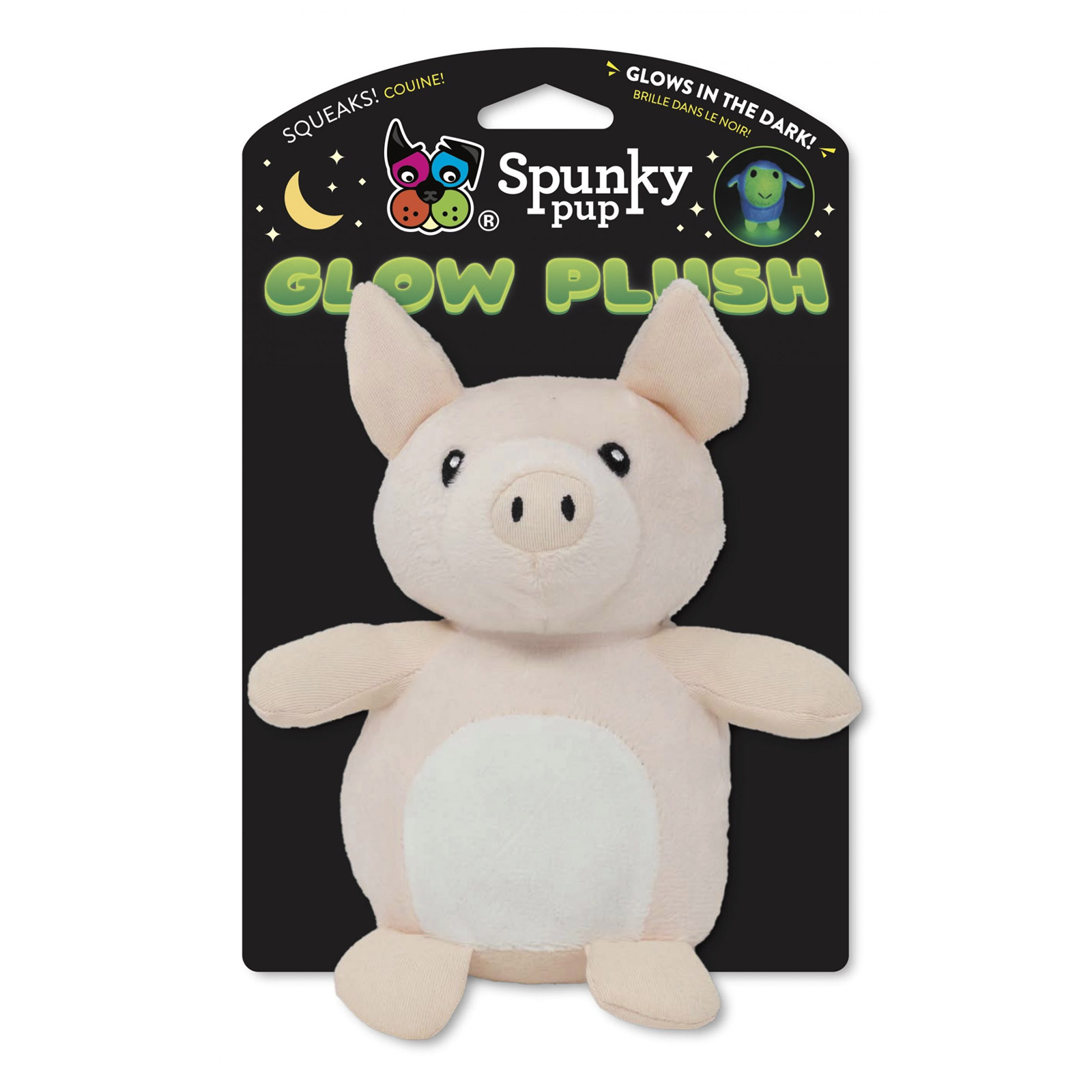 Buy Spunky Pup Glow Plush Pig Small - Free Shipping