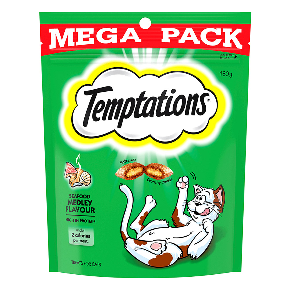 Buy Temptations Seafood Medley Cat Treats 85gm - Free Shipping
